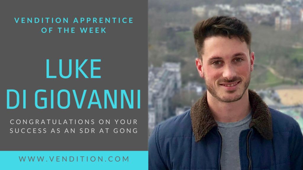 Apprentice of the Week: Luke Di Giovanni | Vendition