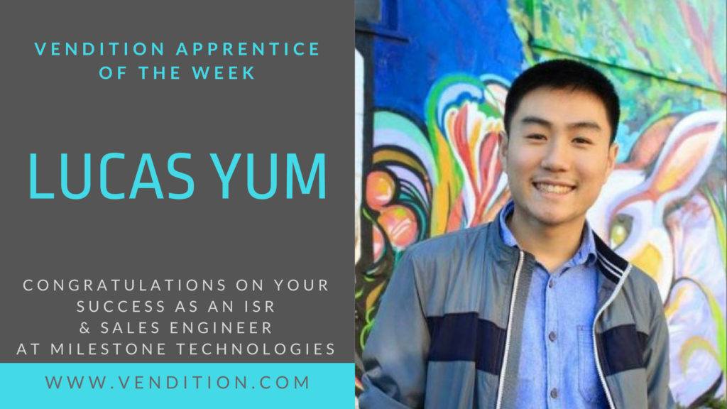 Apprentice of the Week: Lucas Yum | Vendition