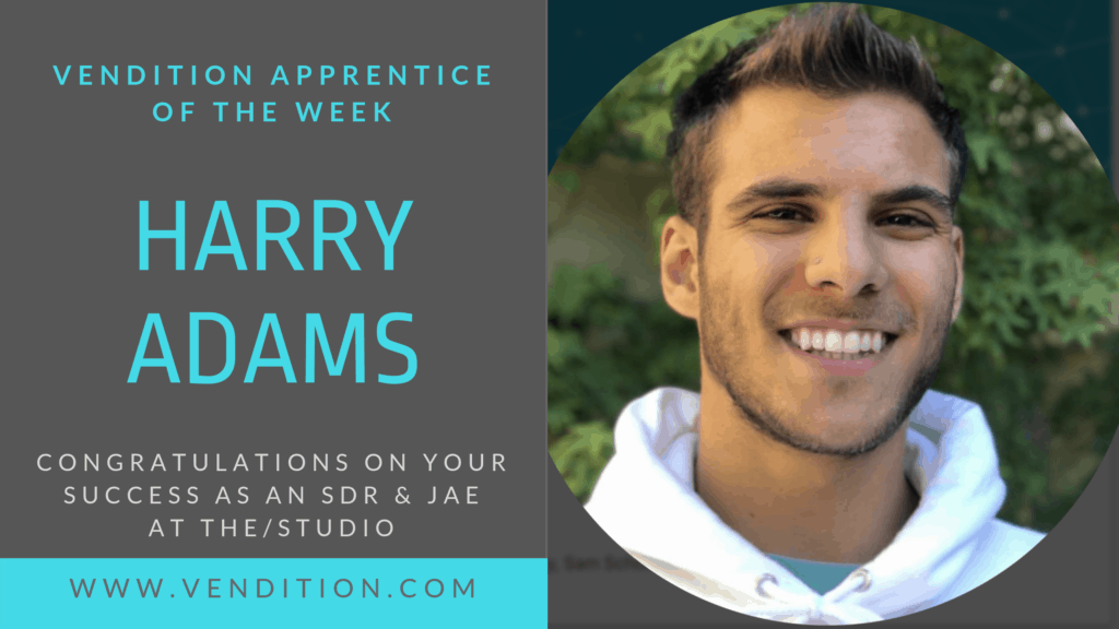 Apprentice of the Week: Harry Adams | Vendition
